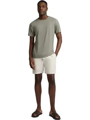 Onia Stretch Linen Crewneck Short Sleeve Tee - Agave