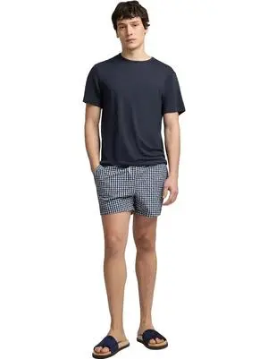 Onia Charles 4" Swim Trunk - Navy Gingham