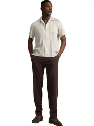 Onia Stretch Linen Trouser - Espresso