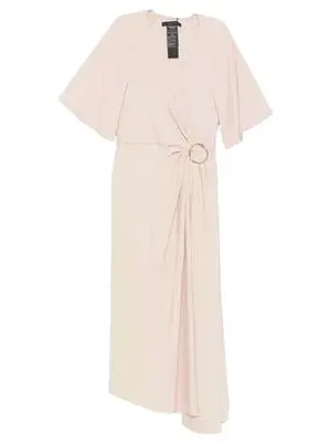 Max Mara Ring Detail Asymmetric Dress - Pink