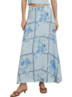 FAVORITE DAUGHTER Linen Maxi Skirt