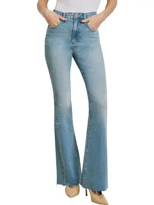 FAVORITE DAUGHTER The Valentina Super High Waist Flare Jeans - Tulum
