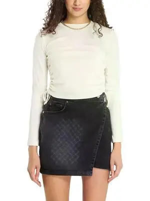 ALLSAINTS Ruched T-shirt - Neutrals