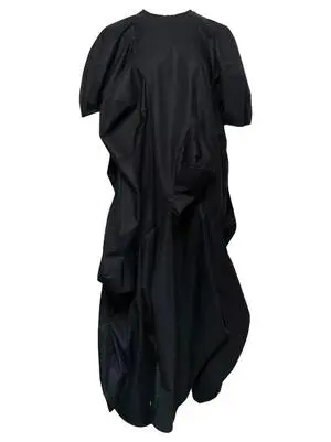 ENFOLD Planet Draped Dress - Black