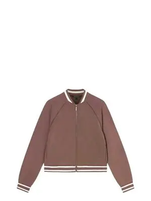 Armani Exchange Zip-up Sweatshirt - Brown