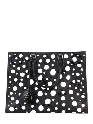 LOUIS VUITTON Onthego Yayoi Kusama Infinity Dots Monogram Empreinte Giant Mm Tote Bag - Black