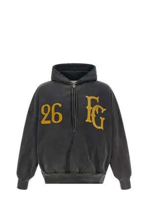 Fear Of God Baseball Club Half-zip Hoodie - Grey