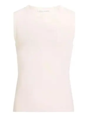 Maria Mcmanus Button-back Sleeveless Tank Top - Neutrals