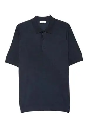 KANGRA Short-sleeved Polo Shirt - Blue