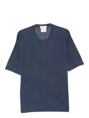 KANGRA Short-sleeve Linen T-shirt - Blue