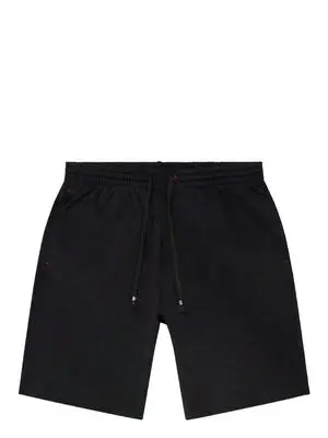 DIESEL® Cotton Raw-edge Shorts - Black