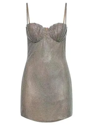 Giuseppe Di Morabito Crystal-embellished Mini Dress - Silver