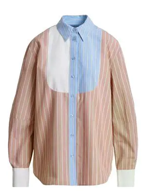Essentiel Antwerp Striped Oversized Shirt - Neutrals