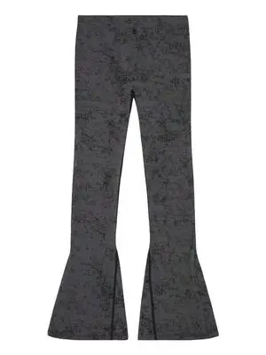 DIESEL® Fared Printed Leggings - Grey