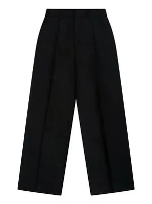 Gosha Rubchinskiy Pressed-crease Wide-leg Trousers - Black