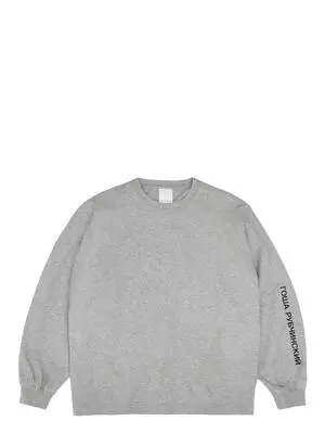 Gosha Rubchinskiy Logo-print Long-sleeve T-shirt - Grey