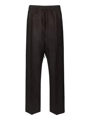 Fear Of God Wide Leg Drawstring Trousers - Grey