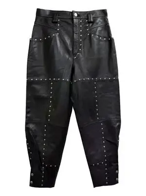 ISABEL MARANT VINTAGE Viamao Studded Trousers - Black