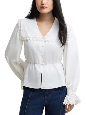 Barbour Tisbury Sailor Collar Shirt - White
