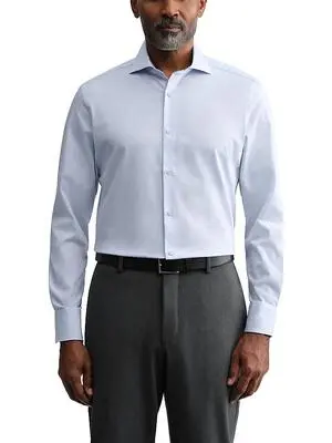Ted Baker London Nantucket Spread Collar Slim Fit Premium Stretch Dress Shirt - Light Teal
