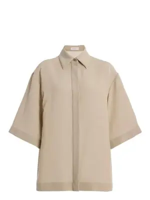 Michael Kors Wool Crepe Shirt - Neutral