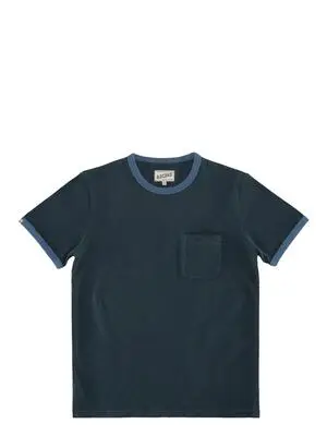 &SONS TRADING CO Ringer T-shirt Navy - Blue