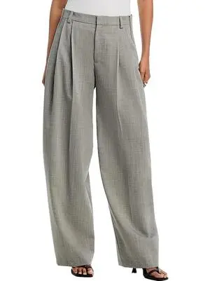 Alexander Wang Mid-rise Tailored Pants - Light Heather Grey