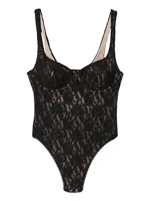 Hanky Panky Signature Lace Underwire Bodysuit - Black