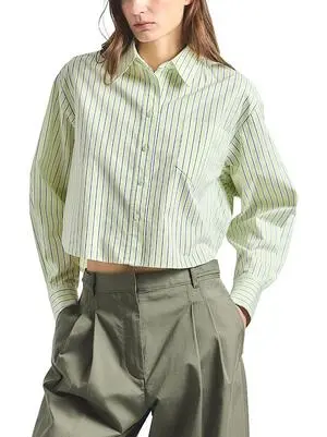 Derek Lam 10 Crosby Evelina Shirt - Shadow Lim