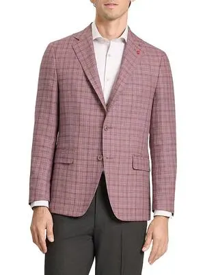 Ted Baker London Winfred Plaid Blazer - Berry