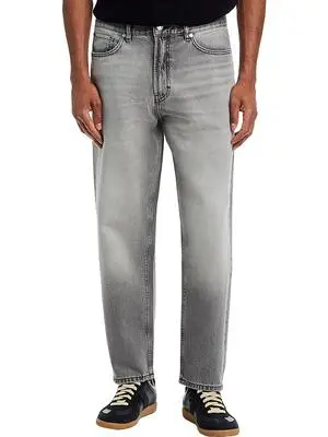 Hugo 838 Relaxed Tapered Fit Jeans - Silver