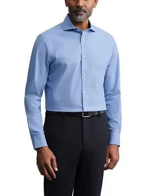 Ted Baker London Nantucket Spread Collar Slim Fit Premium Stretch Dress Shirt - Blue