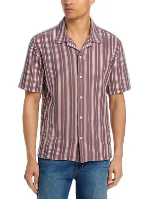 Madewell Florence Cuban Collar Shirt - Chalked Fig