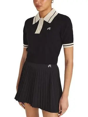 MALBON Mikayla Wool & Cashmere Knit Polo