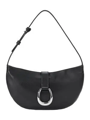 STAUD Harlow Crescent Leather Shoulder Bag