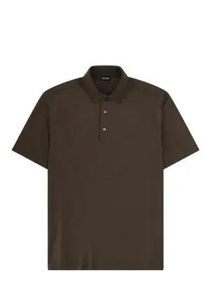 Zegna Polo Regular Fit - Brown