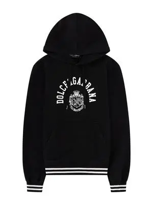 Dolce & Gabbana Felpa Con Logo - Black