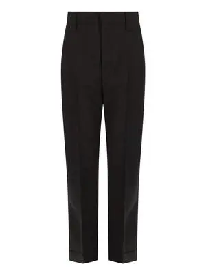 Versace Wool And Mohair Trousers - Brown