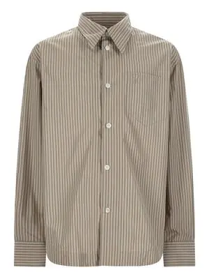Ami Camicia In Cotone - Beige