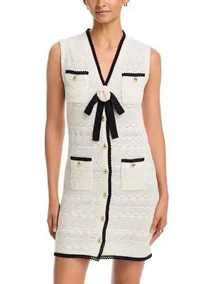 SELF-PORTRAIT Lace Midi Dress - White