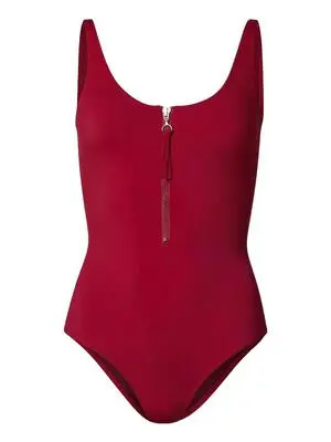 Loulou De Saison Zip-fastening Swimsuit - Red