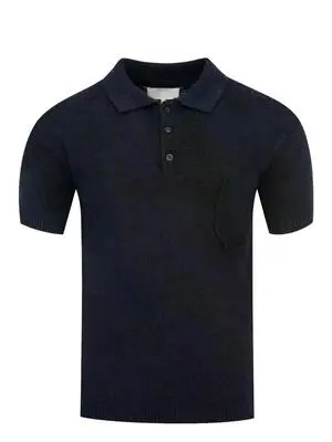 MAISON MARGIELA Short-sleeved Polo Shirt - Blue