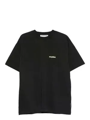 HOPEIUM Heart-print Logo-print T-shirt - Black