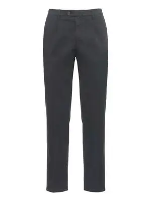 BRIGLIA 1949 Pleated Slim-fit Trousers - Grey