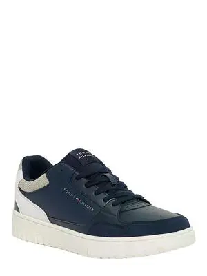 Tommy Hilfiger Panelled Suede-trim Sneakers - Blue