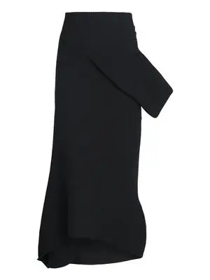 Issey Miyake Asymmetric Life Form Midi Skirt - Black