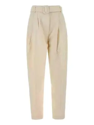 Co Belted Pleated Trousers - Neutrals