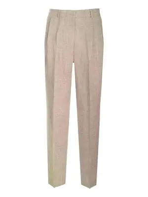 TOTEME Pleated Straight-leg Trousers - Neutrals