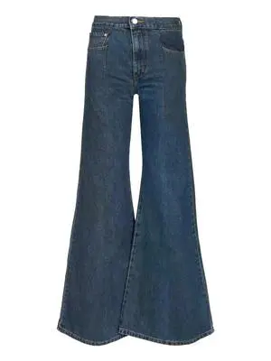 E.L.V. DENIM Odette Flared Jeans - Blue