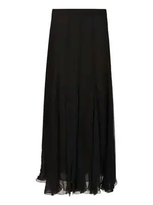 Chloé Fluid Maxi Skirt - Black